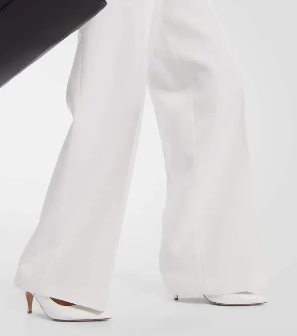 Khaite Bacall Mid-rise Wide-leg Pants