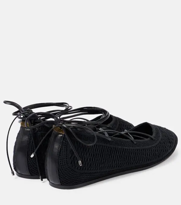 Isabel Marant Étoile Belna Open-knit Ballet Flats