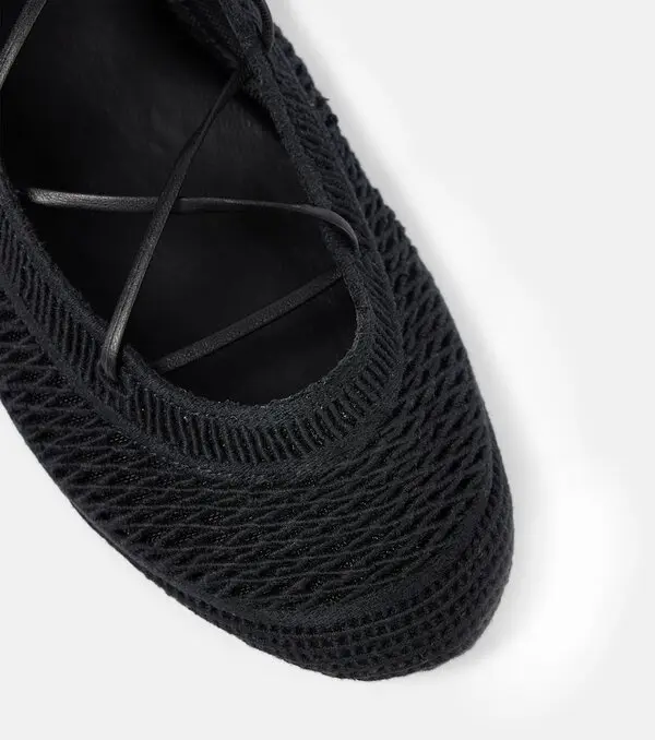 Isabel Marant Étoile Belna Open-knit Ballet Flats