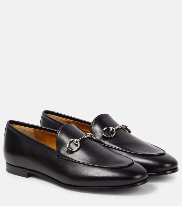 Gucci Jordaan Horsebit Loafers - Black