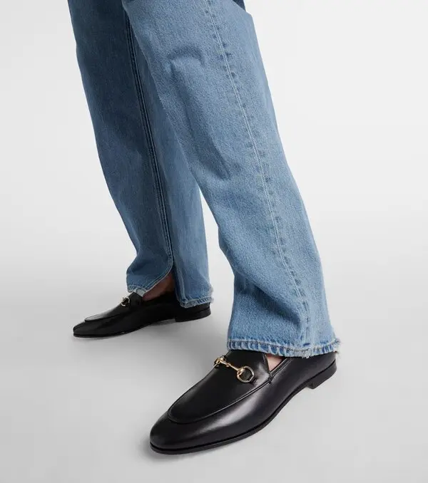 Gucci Jordaan Horsebit Loafers - Black