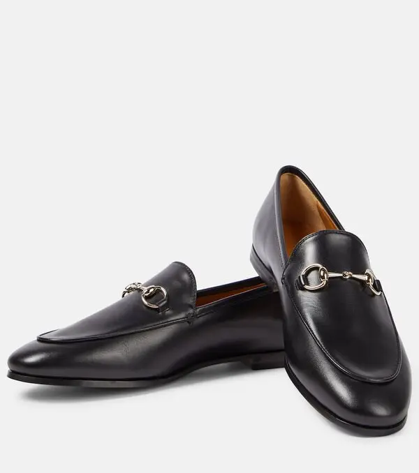 Gucci Jordaan Horsebit Loafers - Black