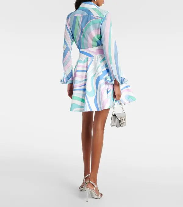 Emilio Pucci Marmo Printed Miniskirt