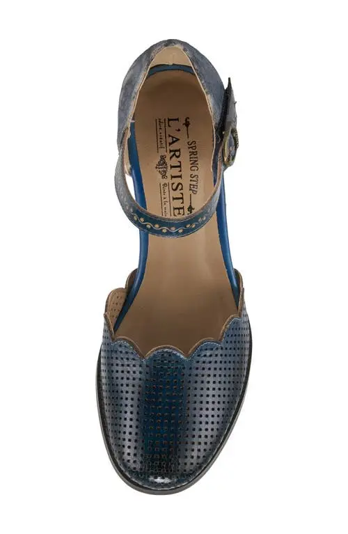 SPRING STEP SHOES Parchelle Pump - Navy Multi Leather
