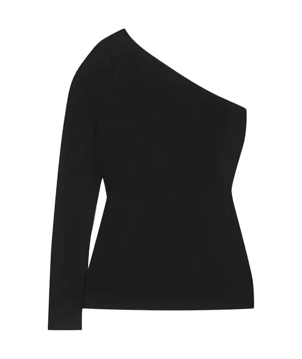 Victoria Beckham One-shoulder Stretch-knit Top