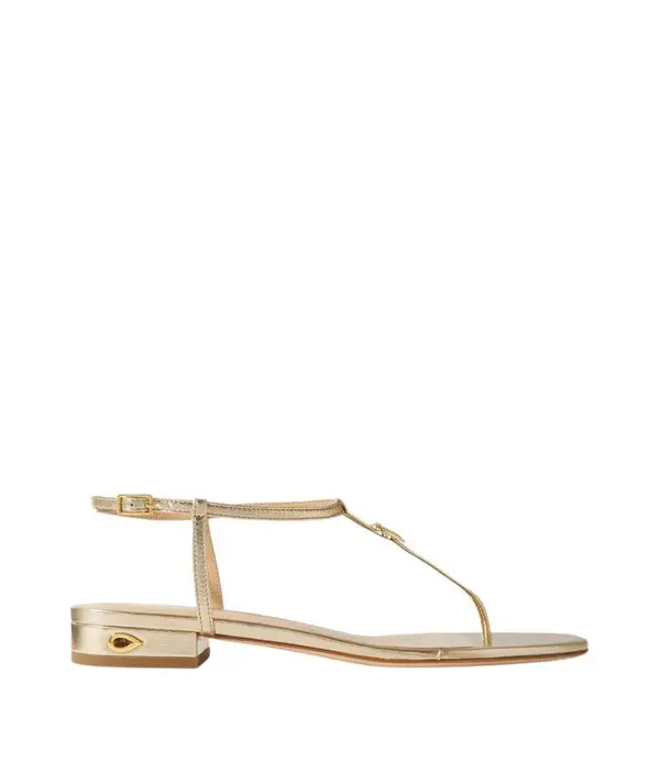 Jennifer Chamandi Pietro 20 Metallic Leather Sandals