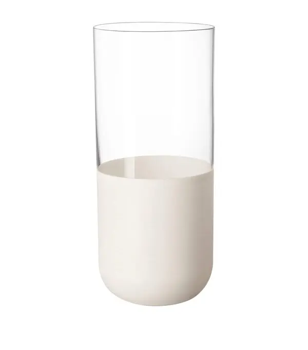 VILLEROY & BOCH Set Of 4 Manufacture Rock Blanc Long Drink Tumblers - White