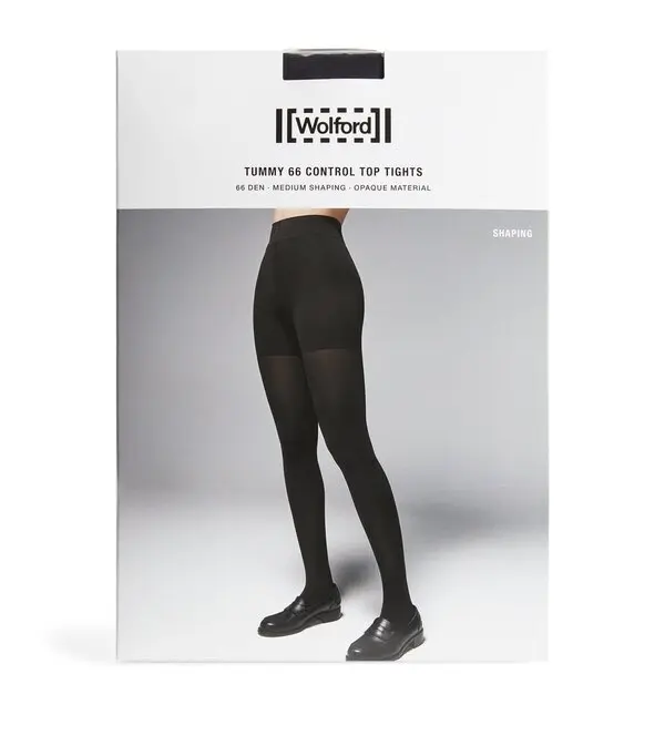 Wolford Tummy 66 Control Top Tights - Black
