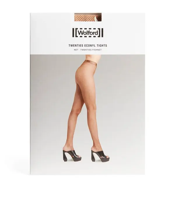 Wolford Twenties Econyl Fishnet Tights - Beige