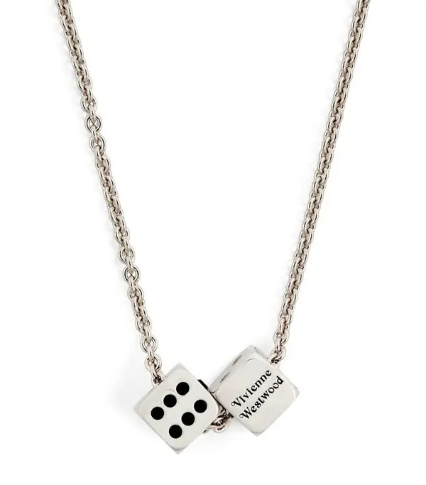 Vivienne Westwood Leicester Dice Necklace - Silver
