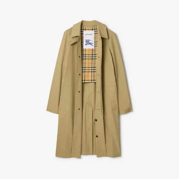 Burberry Cotton Car Coat - Hamper Beige