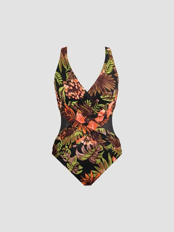 Miraclesuit Botanico Crossover One-piece Swimsuit