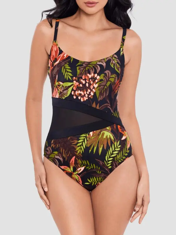 Miraclesuit Botanico Lyra One-piece Swimsuit - Black Multi