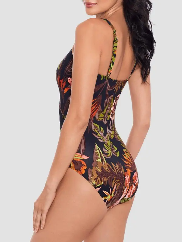 Miraclesuit Botanico Lyra One-piece Swimsuit - Black Multi