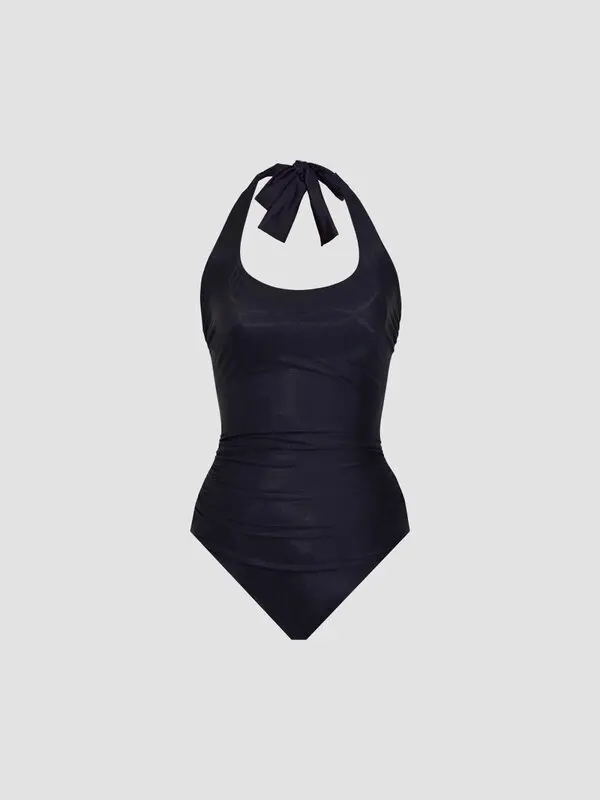 Miraclesuit Rock Solid Utopia Halter One-piece Swimsuit - Black