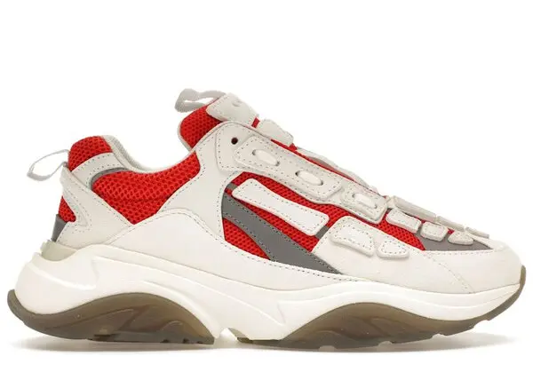 Amiri Bone Runner Sneakers - Red/white