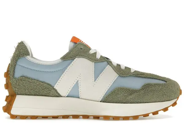 NEW BALANCE 327 Sneakers - Dark Olivine/chrome Blue