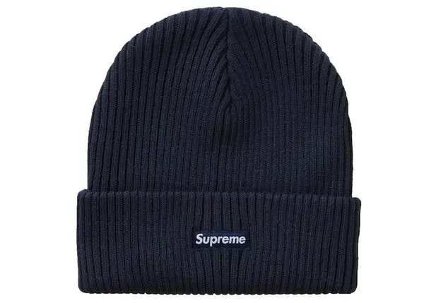 Supreme Wide Rib Beanie - Navy Blue