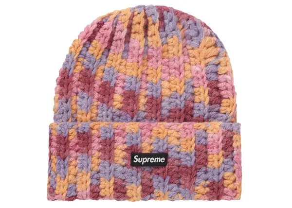 Supreme Crochet Beanie - Orange