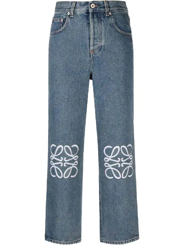 Loewe Anagram Cropped Jeans