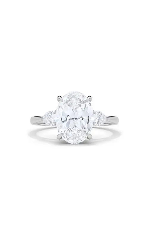 HAUTECARAT Oval And Pear Cut Lab-created Diamond Ring - 18k White Gold