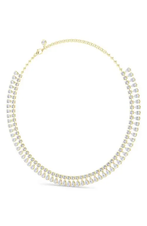 HAUTECARAT Lab Created Diamond Necklace - 18k Yellow Gold
