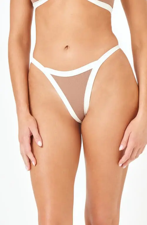 L*Space Mackenzie Bitsy Bikini Bottom - Saddle/ Cream