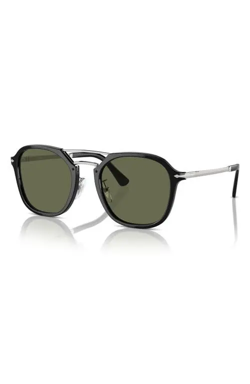 Persol 53mm Square Sunglasses - Black