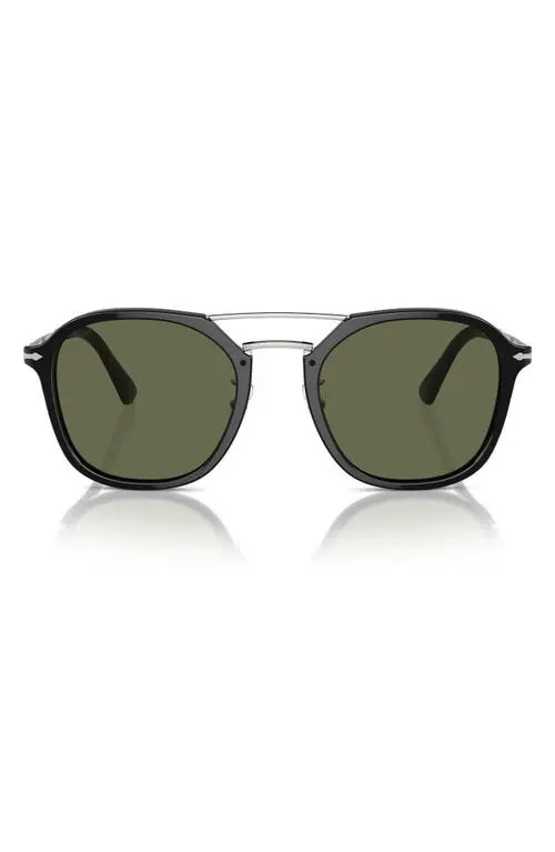 Persol 53mm Square Sunglasses - Black