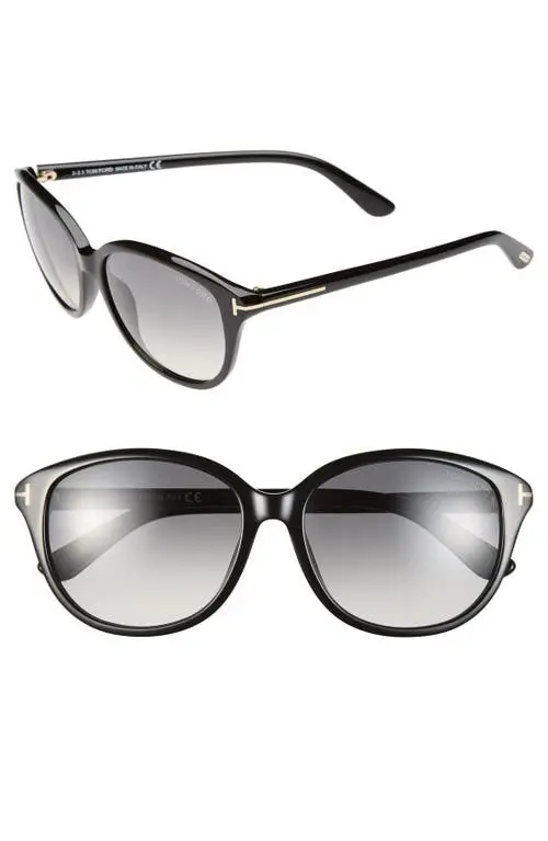 TOM FORD Karmen 57mm Sunglasses - Sblk/smk