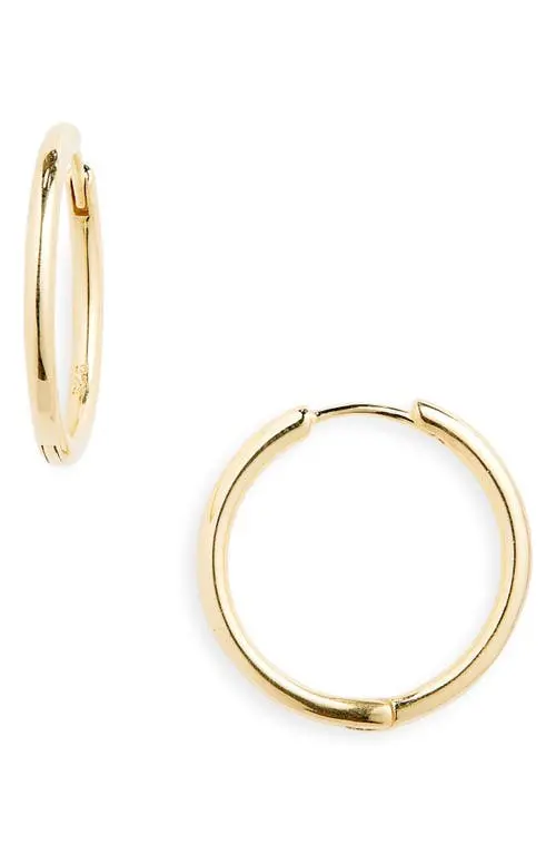 Madewell Demi-fine Medium Hoop Earrings - 14k Gold