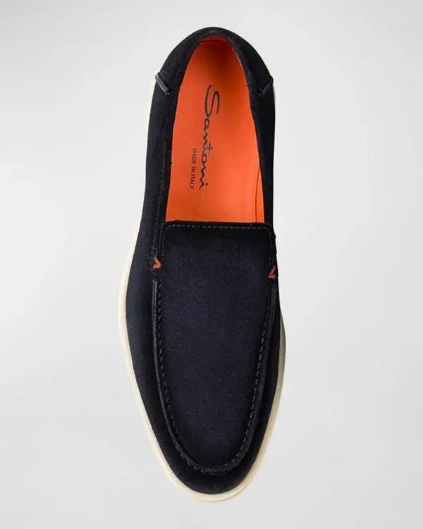 Santoni Apos;s Detroit Suede Loafers