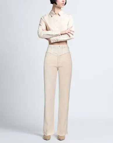 Isabel Marant Étoile Cotton Mom Jeans - Beige