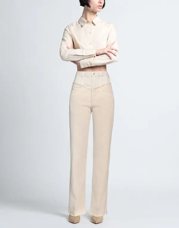 Isabel Marant Étoile Cotton Mom Jeans - Beige