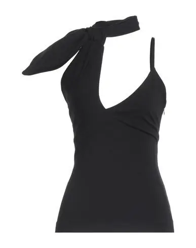 Attico Jersey Sleeveless Turtleneck Top