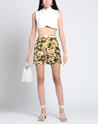 JIL SANDER Floral Print Shorts - Yellow