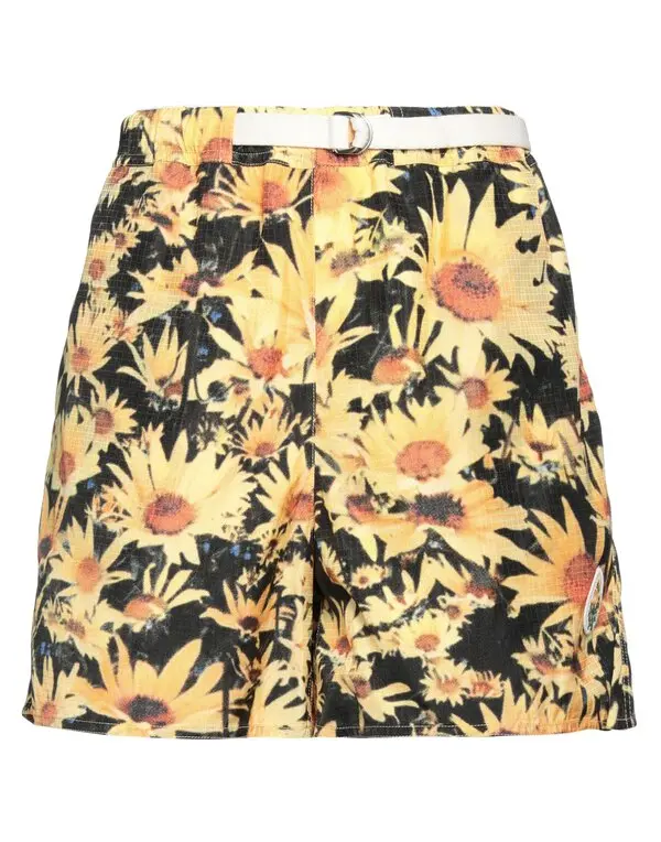 JIL SANDER Floral Print Shorts - Yellow