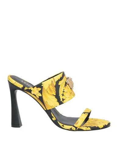Versace Calfskin Sandals - Yellow