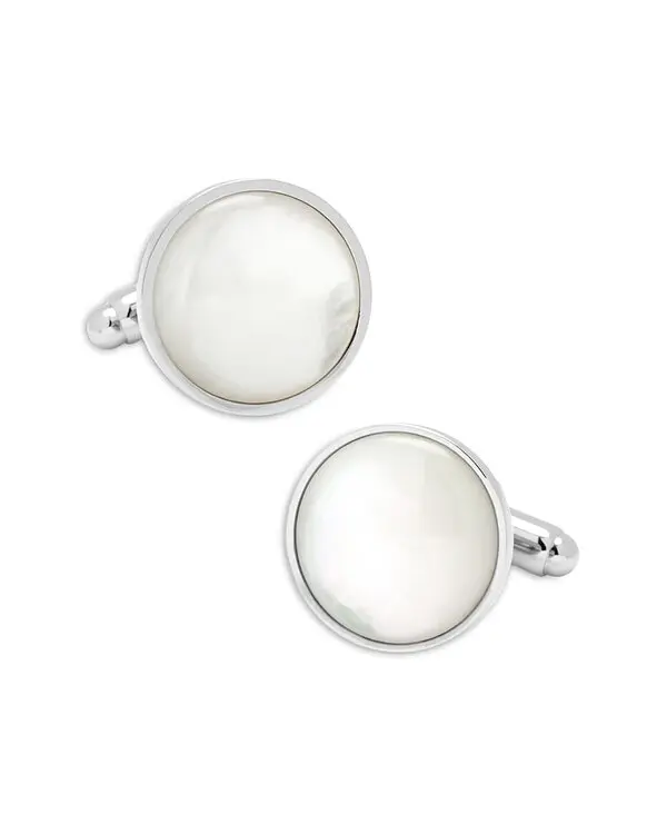 CUFFLINKS, INC. Silver-tone Mother Of Pearl - White