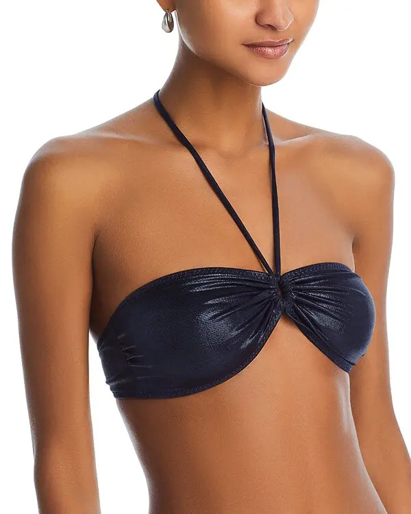 Norma Kamali Jason Bandeau Bikini Top - True Navy