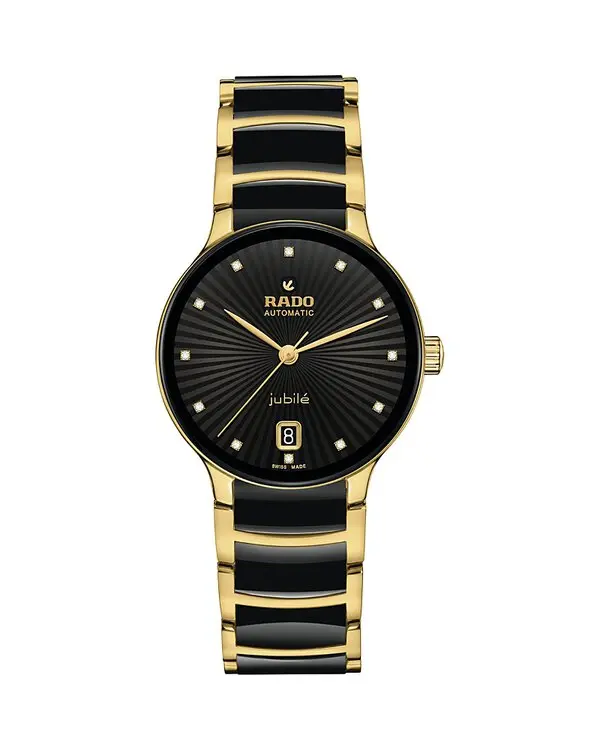 RADO Centrix Diamonds Automatic Watch, 35mm - Black