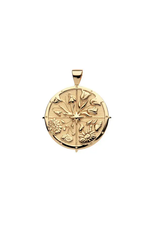 JANE WIN Hope Jw Original Coin Pendant - Gold