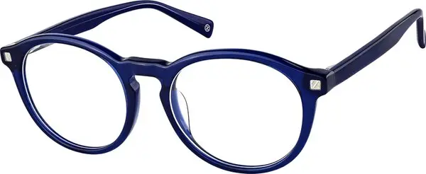 Zenni Round Frame With Sunlens - Blue