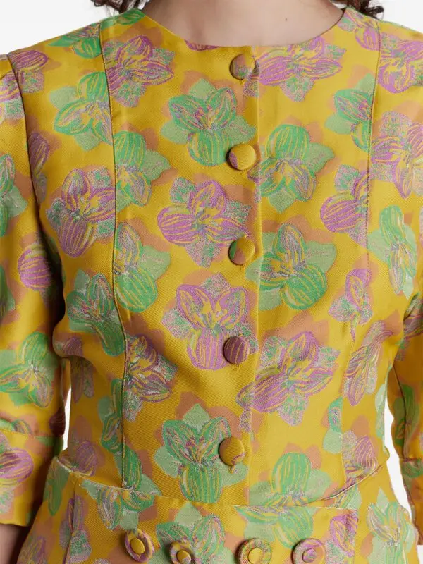 DESTREE Jasper Floral-jacquard Blouse