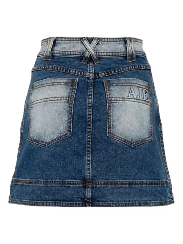 Aje Embrace Denim Miniskirt