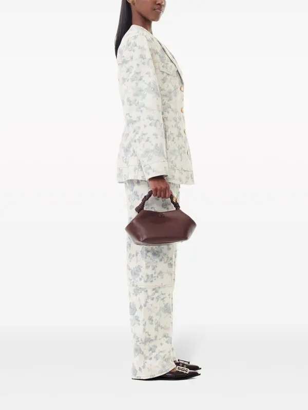 GANNI Small Bou Cross Body Bag - Brown