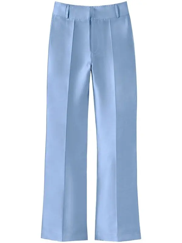 DESTREE Yoshi Pressed-crease Trousers - Blue