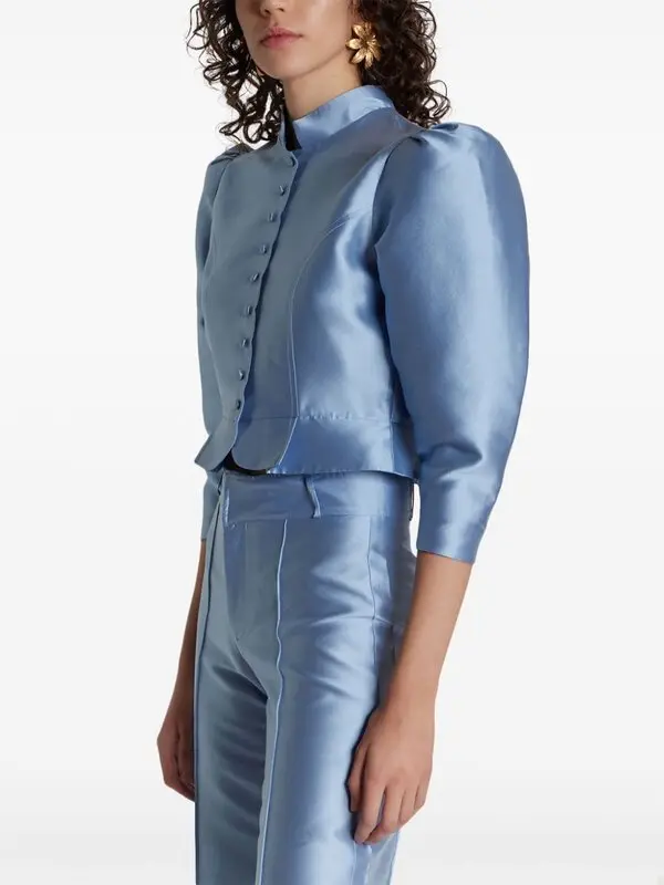 DESTREE Yoshi Pressed-crease Trousers - Blue