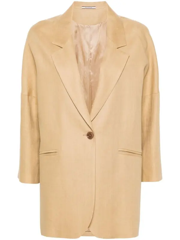 Tagliatore Single-breasted Linen Blazer