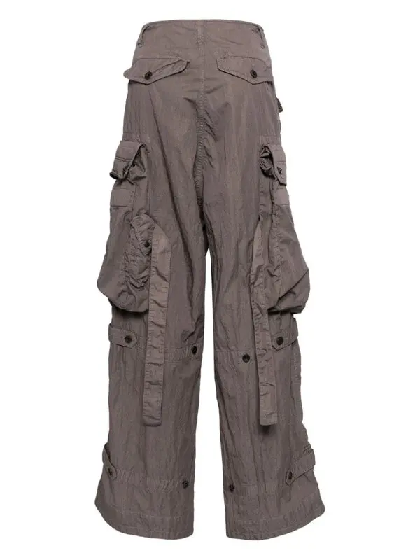 JULIUS Cargo Cotton Blend Trousers - Grey